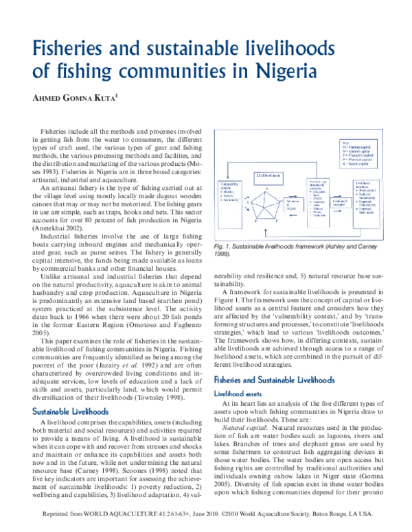 (PDF) Fisheries and sustainable livelihoods of fishing communities in ...