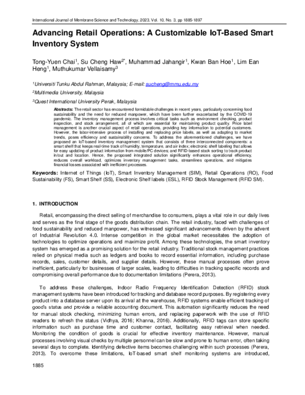 (PDF) Advancing Retail Operations: A Customizable IoT-Based Smart ...