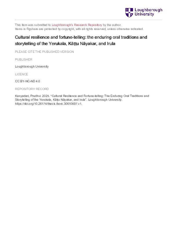 (PDF) Cultural Resilience and Fortune-Telling: The Enduring Oral ...