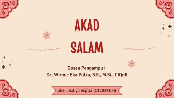 (PDF) PPT Akad Salam