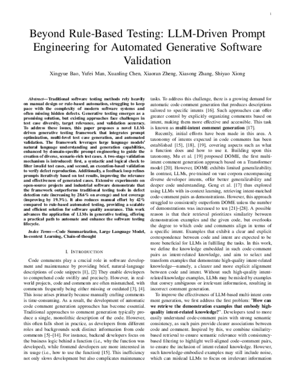 (PDF) Beyond Rule-Based Testing: LLM-Driven Prompt Engineering for ...