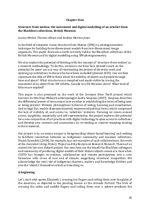 (PDF) Structure from motion