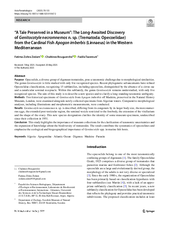 (PDF) "A Tale Preserved in a Museum": The Long-Awaited Discovery of ...