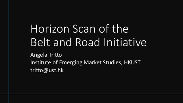 (PDF) Horizon Scan of the Belt and Road Initiative