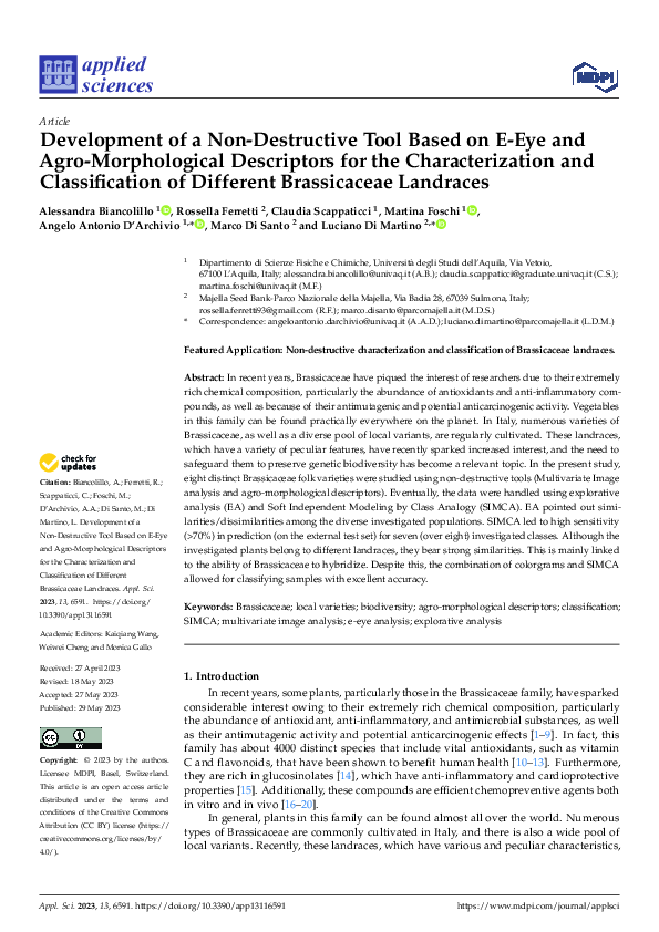 (PDF) Development of a Non-Destructive Tool Based on E-Eye and Agro ...