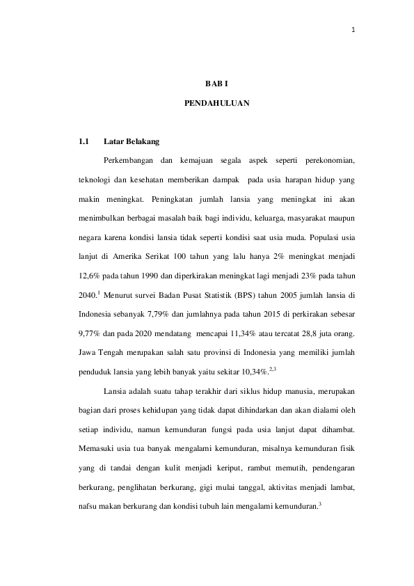 (PDF) Gambaran Fungsi Kognitif Pada Lansia DI Unit Rehabilitasi Sosial ...