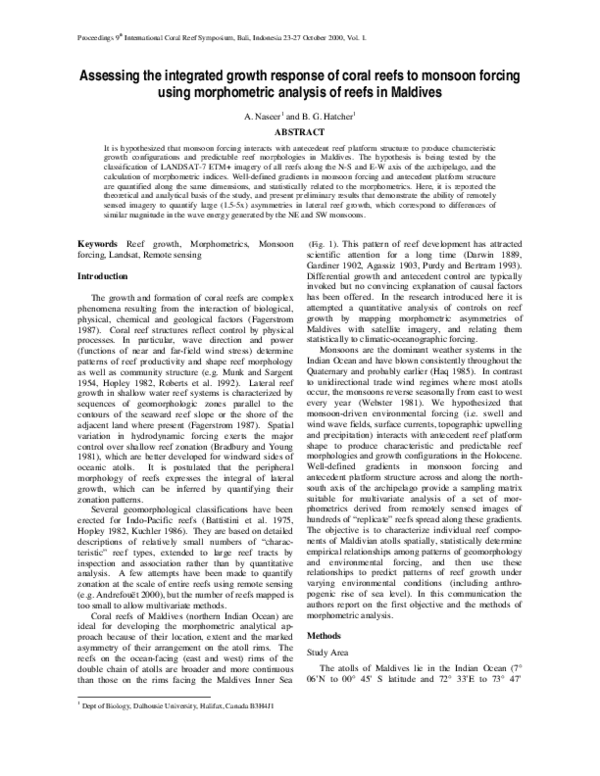 (PDF) Assessing the integrated growth response of coral reefs to ...