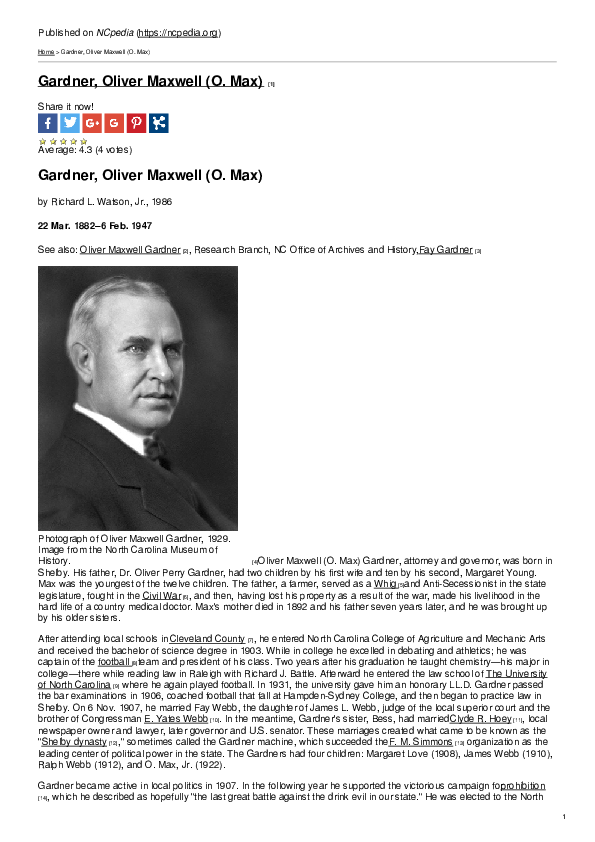 (PDF) Gardner, Oliver Maxwell (O. Max)