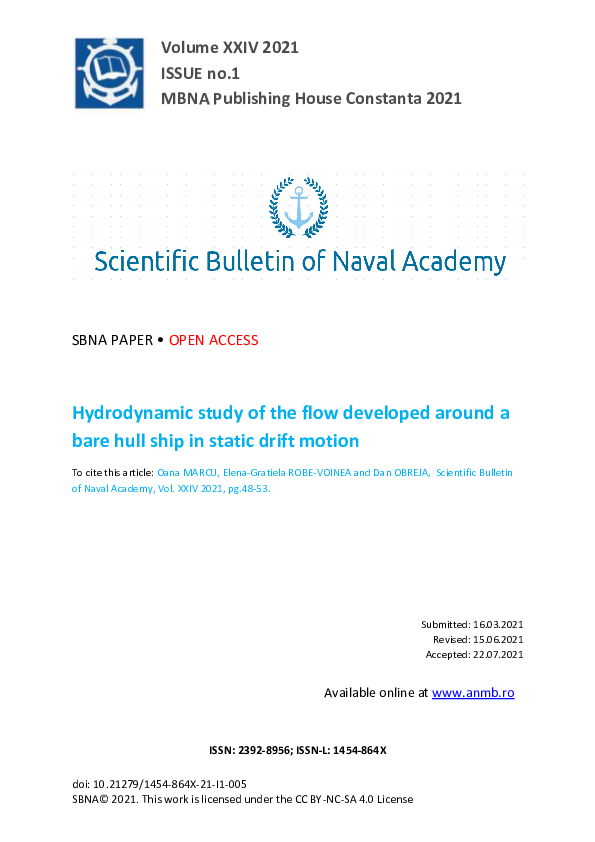 (PDF) Hydrodynamic study of the flow developed around a bare hull ship ...