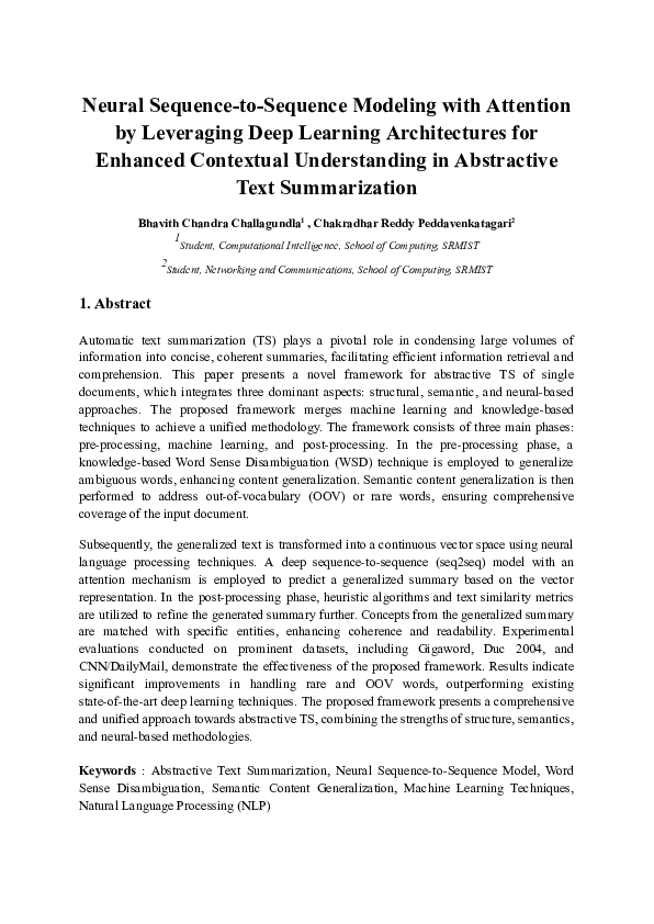 (PDF) Neural Sequence-to-Sequence Modeling with Attention by Leveraging ...