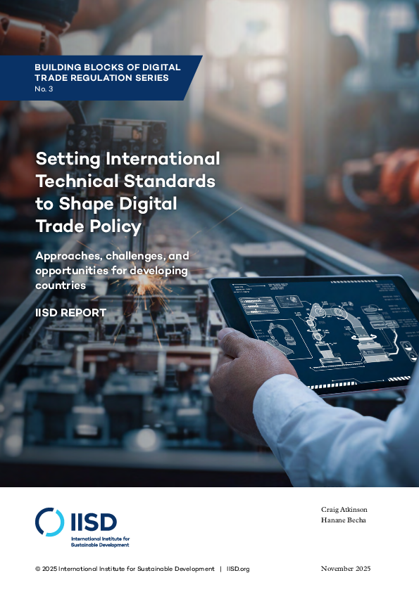 (PDF) Setting International Technical Standards to Shape Digital Trade ...
