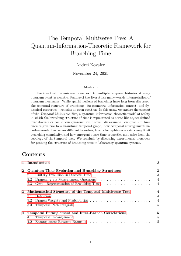 (PDF) The Temporal Multiverse Tree: A Quantum-Information-Theoretic ...
