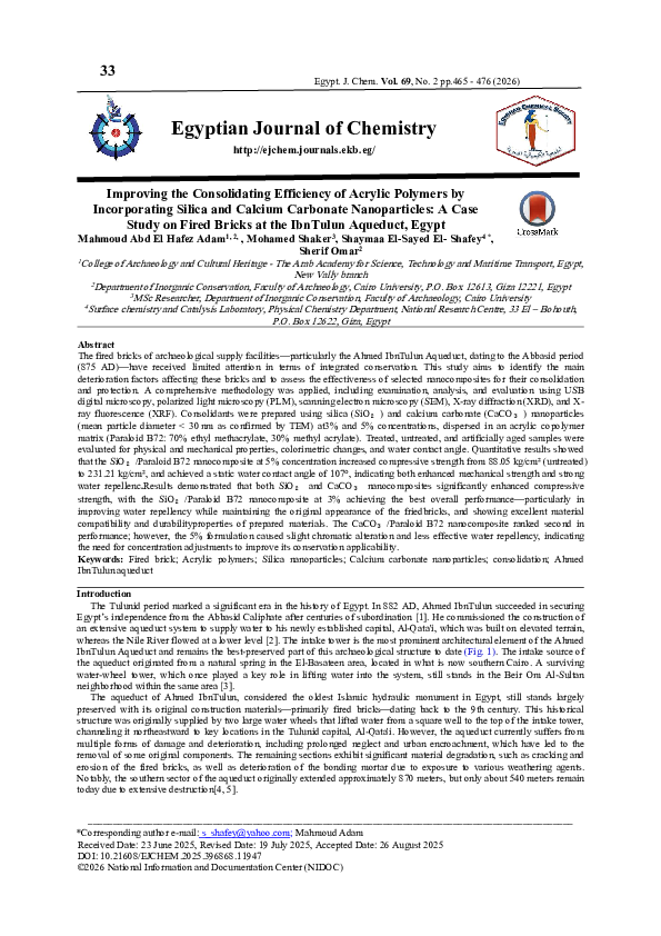 (PDF) Egyptian Journal of Chemistry
