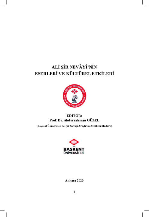 (PDF) Ali Şîr Nevâyî’nin Eserlerinde Türk Destanlarının İzleri