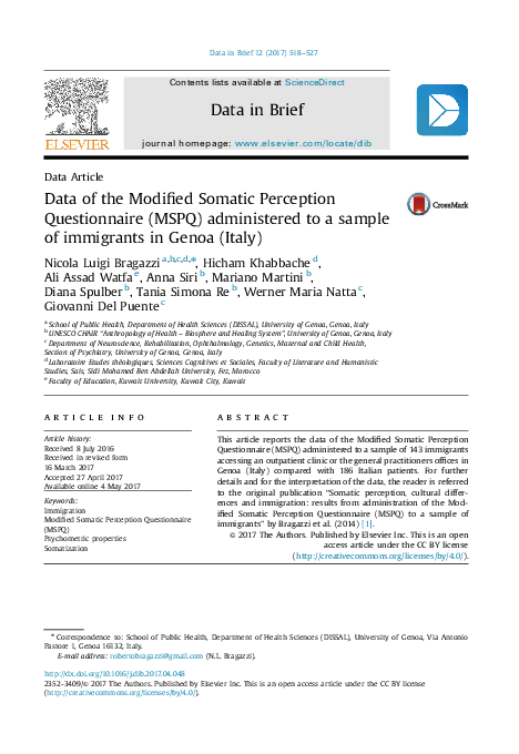 (PDF) Data of the Modified Somatic Perception Questionnaire (MSPQ ...