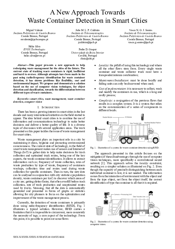 (PDF) A new approach towards waste container detection in smart cities