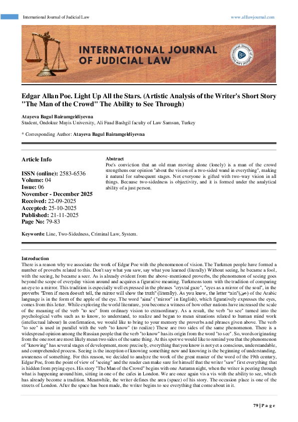 (PDF) Edgar Allan Poe. Light Up All the Stars. (Artistic Analysis of ...