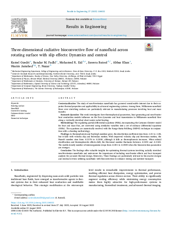 (PDF) Three-dimensional radiative bioconvective flow of nanofluid ...