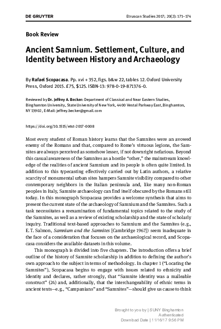 (PDF) Ancient Samnium