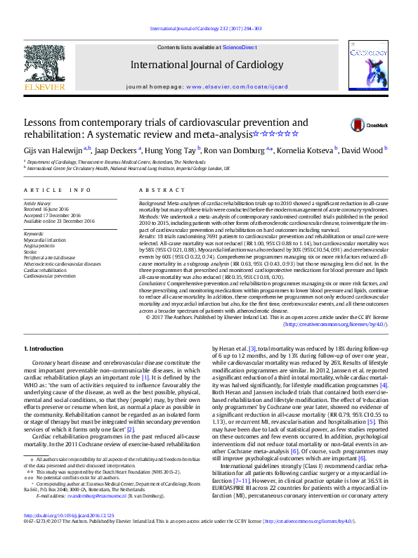 (PDF) Lessons from contemporary trials of cardiovascular prevention and ...