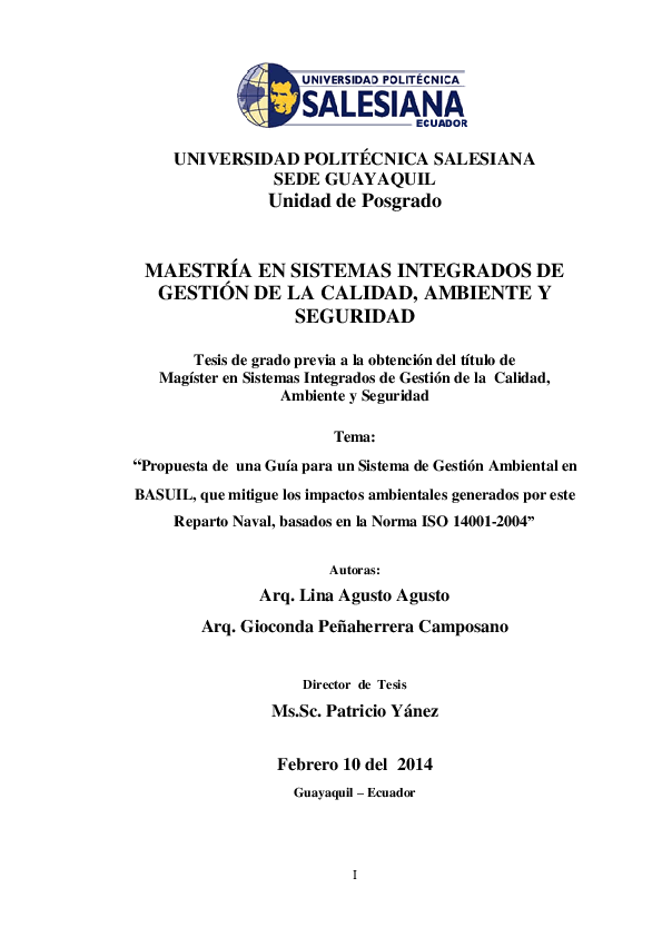(PDF) Propuesta de una Guia para Sistemas de Gestión Ambiental en ...