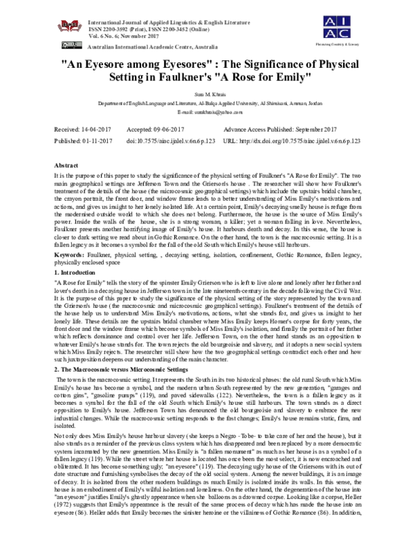 (PDF) An Eyesore among Eyesores" : The Significance of Physical Setting ...