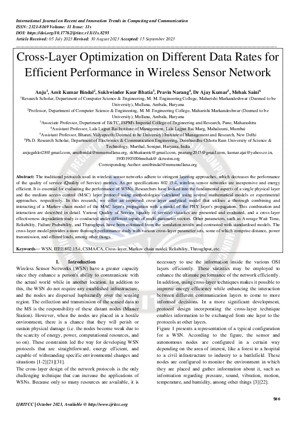 (PDF) Cross-Layer Optimization on Different Data Rates for Efficient ...