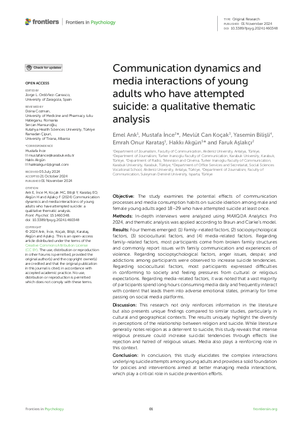 (PDF) Communication dynamics and media interactions of young adults who ...