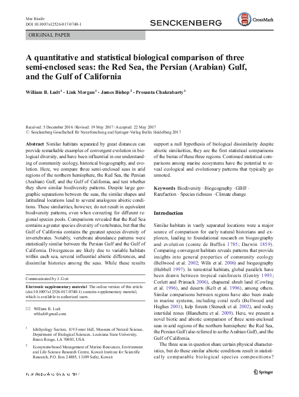 (PDF) A quantitative and statistical biological comparison of three ...
