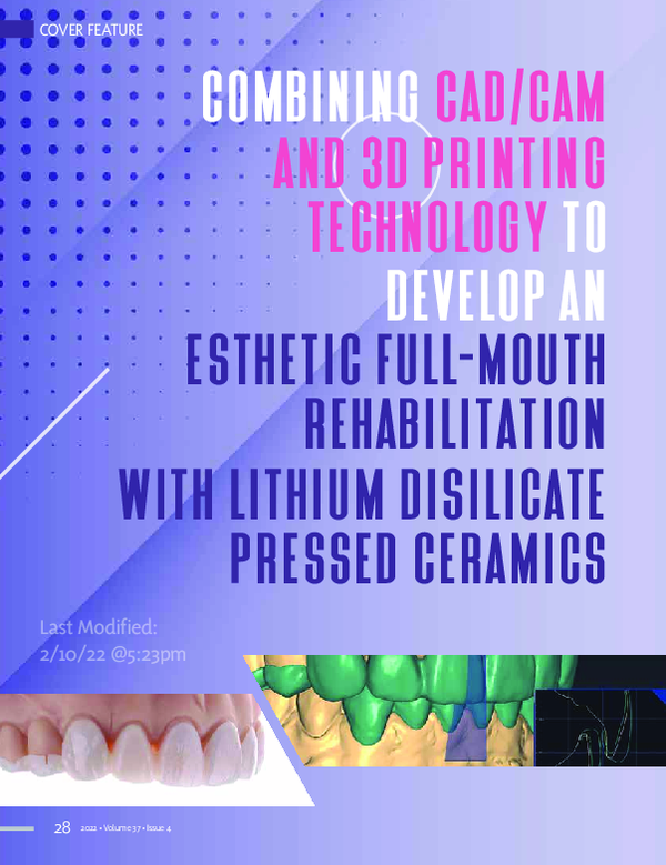 (PDF) Combining CAD/CAM and 3D printing technology to develop an ...