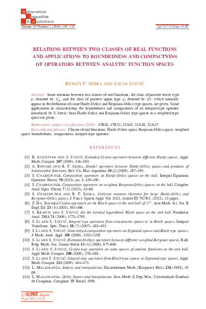 (PDF) Relations between two classes of real functions and applications ...