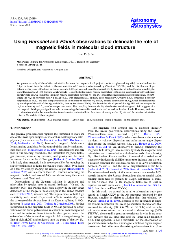 (PDF) Using Herschel and Planck observations to delineate the role of ...