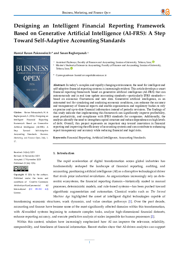 (PDF) Designing an Intelligent Financial Reporting Framework Based on ...