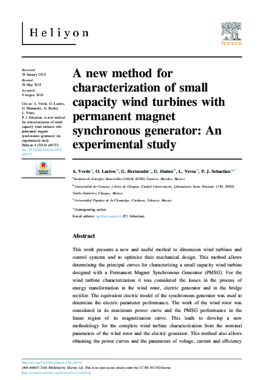 (PDF) A new method for characterization of small capacity wind turbines ...