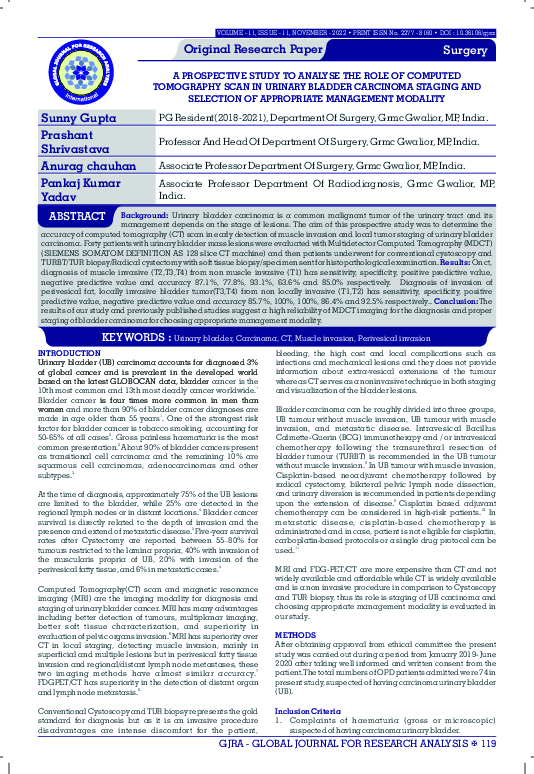 (PDF) A PROSPECTIVE STUDY TO ANALYSE THE ROLE OF COMPUTED TOMOGRAPHY ...