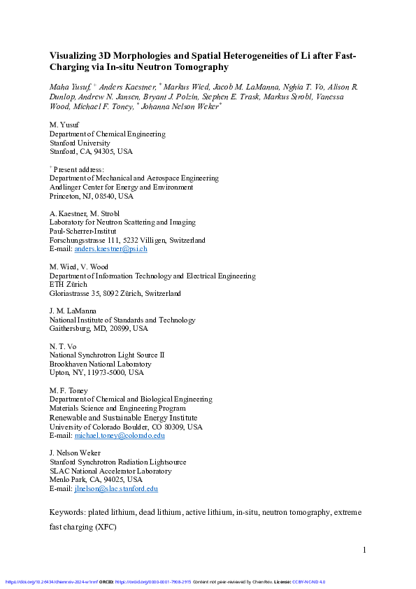 (PDF) Visualizing 3D Morphologies and Spatial Heterogeneities of Li ...