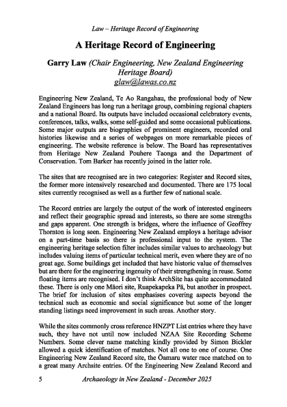 (PDF) A Heritage Record of Engineering