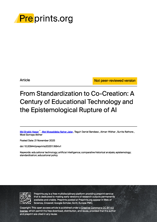 (PDF) From Standardization to Co-Creation: A Century of Educational ...