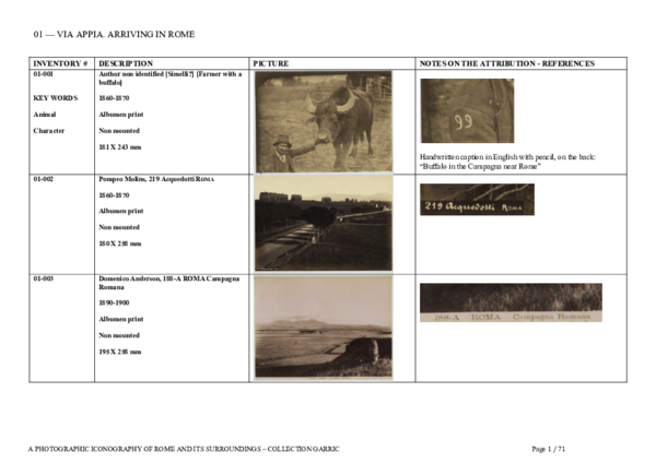 (PDF) I. A PHOTOGRAPHIC ICONOGRAPHY OF ROME AND ITS SURROUNDINGS 1-4