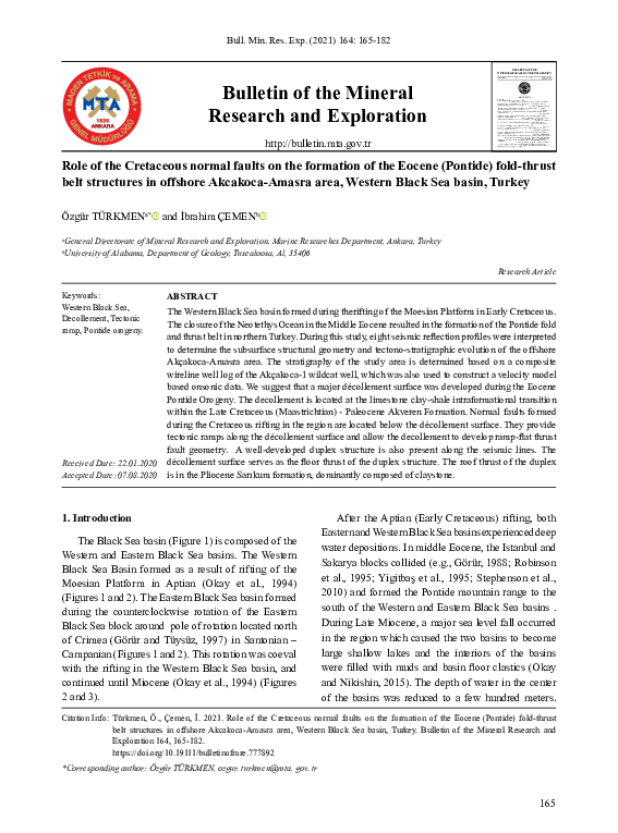 (PDF) Role of the Cretaceous normal faults on the formation of the ...