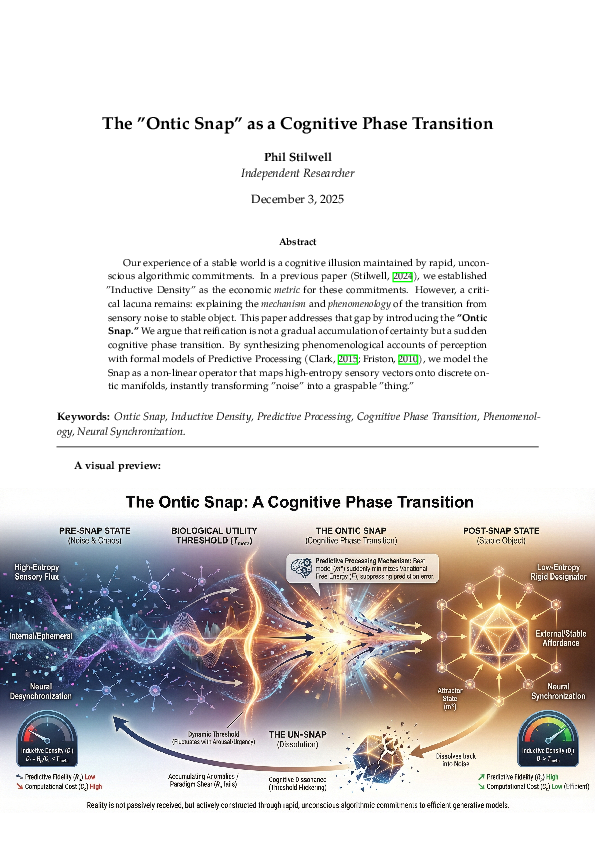 (PDF) The "Ontic Snap" as a Cognitive Phase Transition