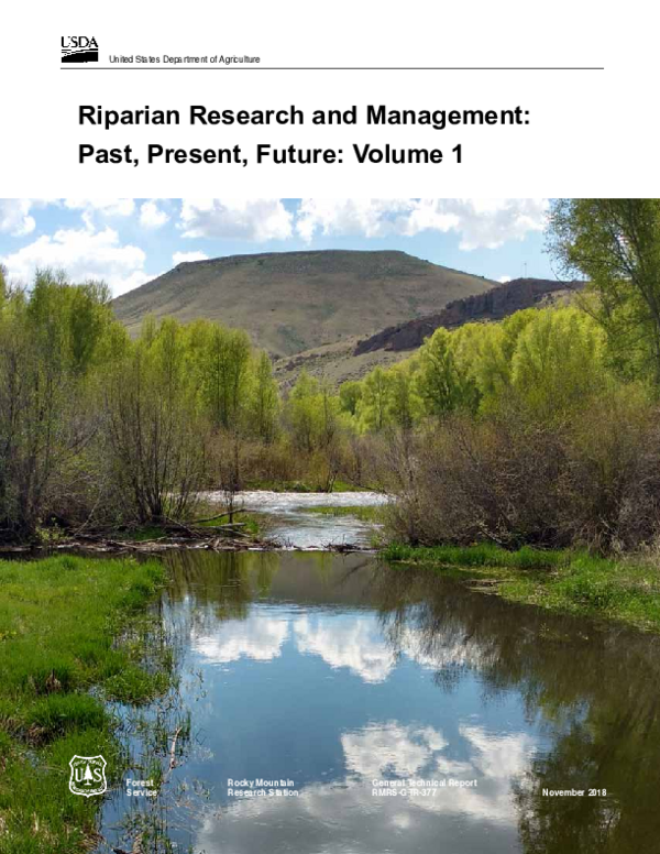 (PDF) Riparian Research and Management: Past, Present, Future: Volume 1
