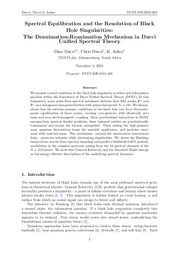(PDF) Spectral Equilibration and the Resolution of Black Hole ...