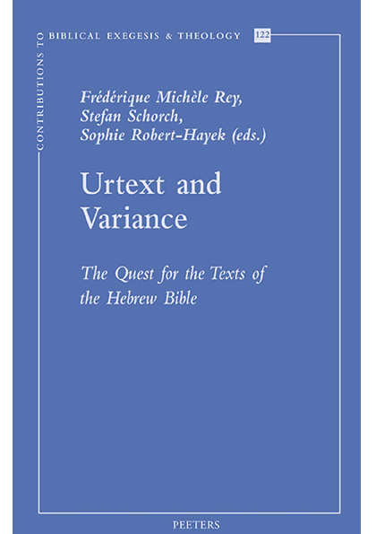 (PDF) Urtext and Variance: The Quest for the Texts of the Hebrew Bible
