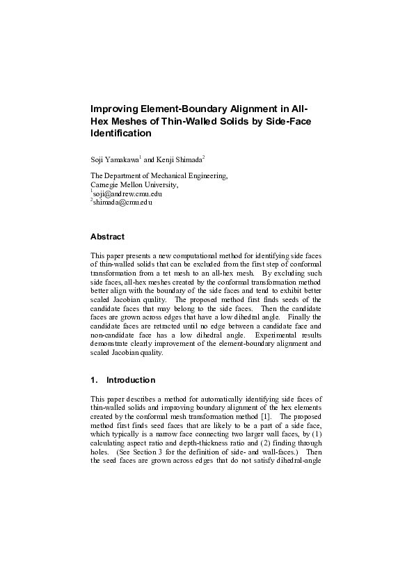(PDF) Improving Element-Boundary Alignment in All-Hex Meshes of Thin ...