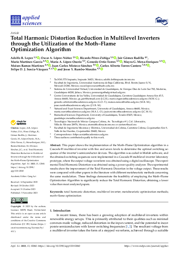 (PDF) Total Harmonic Distortion Reduction in Multilevel Inverters ...