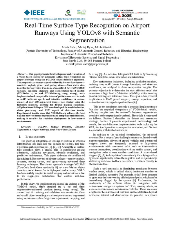 (PDF) Real-Time Surface Type Recognition on Airport Runways Using ...