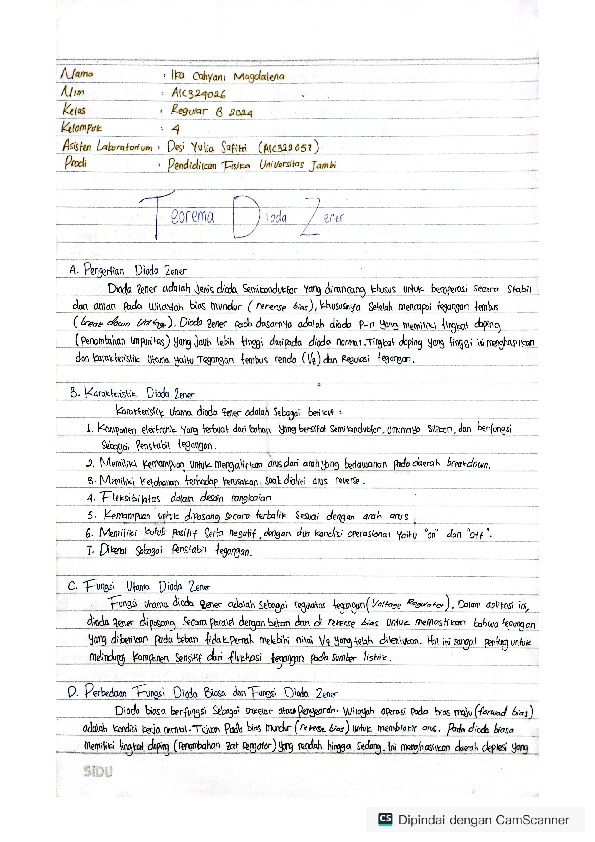 (PDF) Teorema Dioda Zener