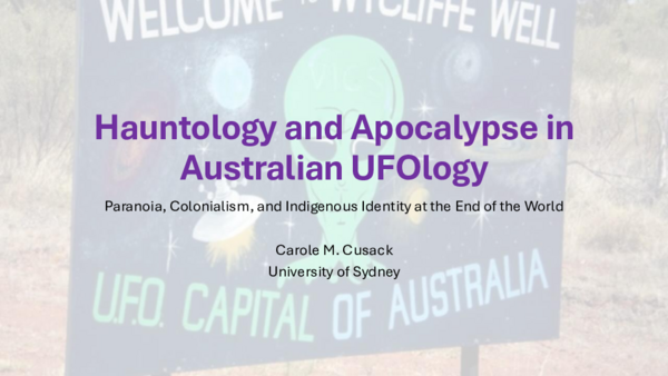 (PDF) Carole M. Cusack, Hauntology and Apocalypse in Australian UFOlogy ...