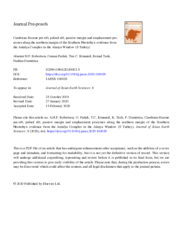 (PDF) Cambrian-Eocene pre-rift, pulsed rift, passive margin and ...
